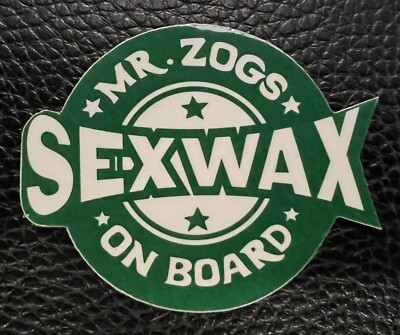 MR ZOGS SEX WAX SURF SURFING DECAL STICKER | eBay