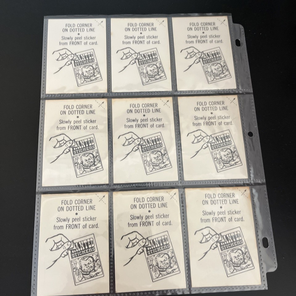 Topps Trade Cards 1976 Wanted Stickers 27 In This Lot | eBay UK