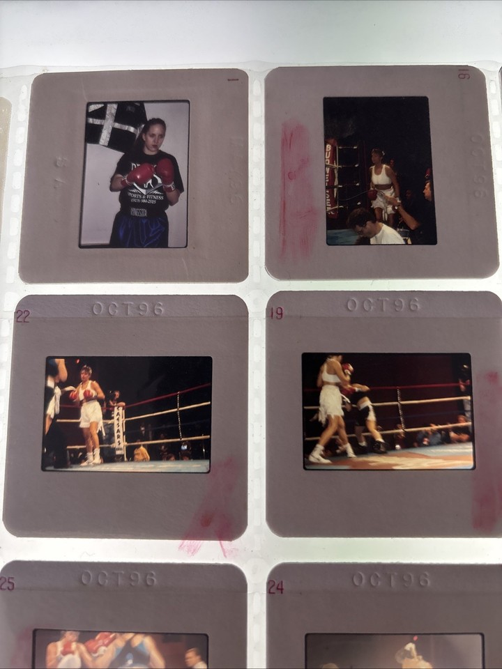 (20) Women In The Ring Female Boxing 35mm Color Transparency Slides ...