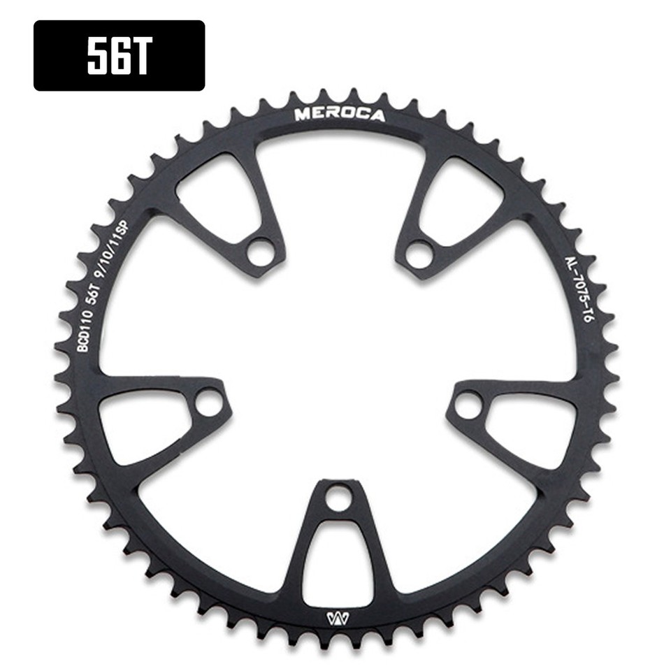 Road Bike 56t Narrow Wide Chainring Bike Chainwheel 110 / 5 BCD 110BCD ...