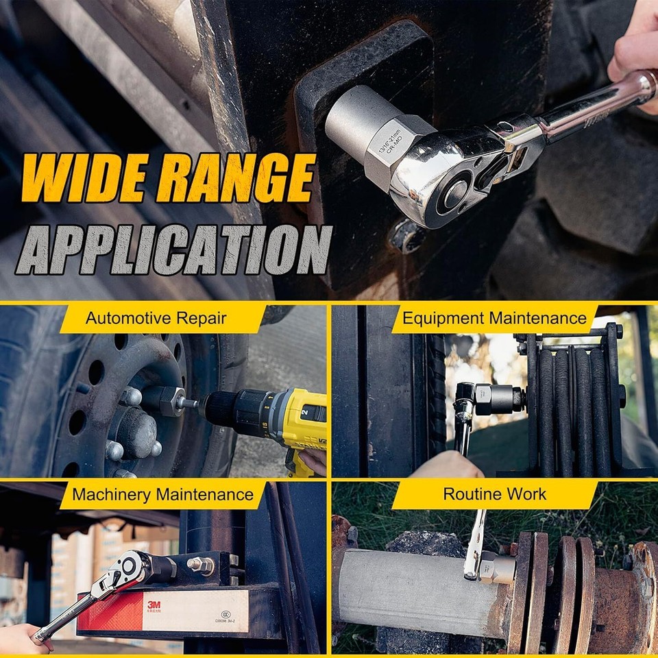 Bolt Extractor Kit 9PC 1/2" Drive Deep Bolt Extractor Socket Set Lug ...