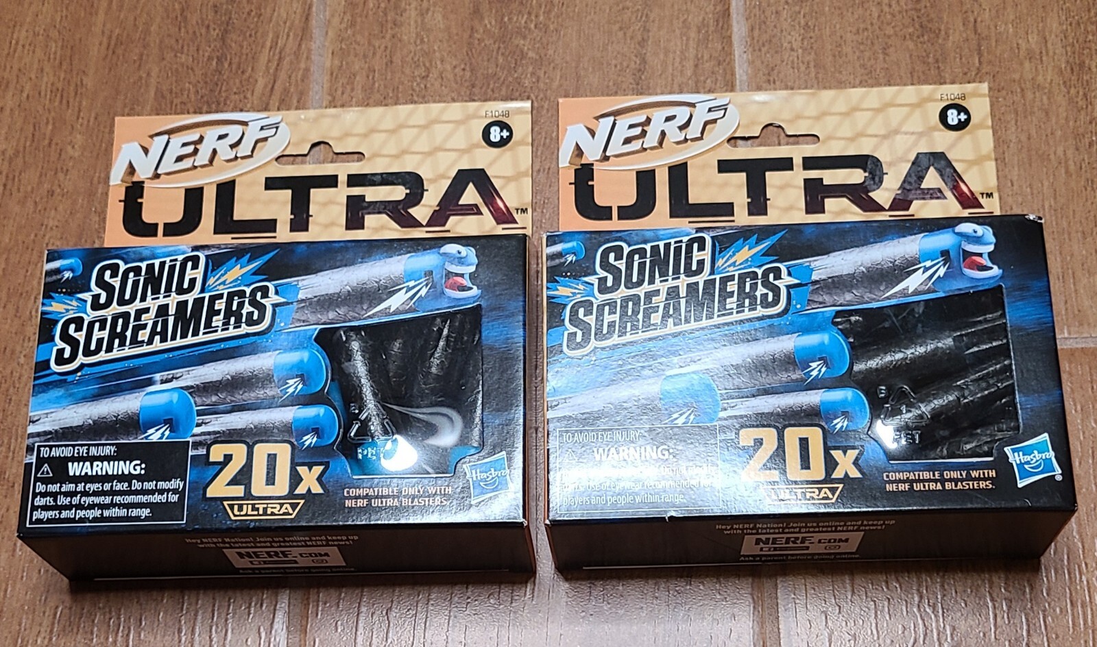 NERF Ultra Sonic Screamers 20x Nerf Blaster Darts - Blue Heads - Lot of ...