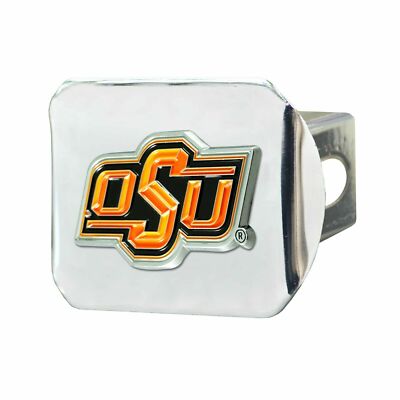 Fanmats NCAA Oklahoma State Cowboys 3D Color on Chrome Metal Hitch ...