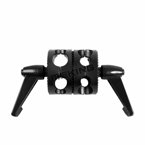 Dual Grip Head Clamp for Universal Heavy Duty Flash Light Backet Stand ...