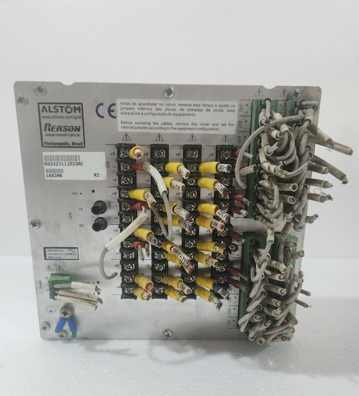ALSTOM RA332 REASON Remote Acquisition Unit RA332311D33AC | eBay