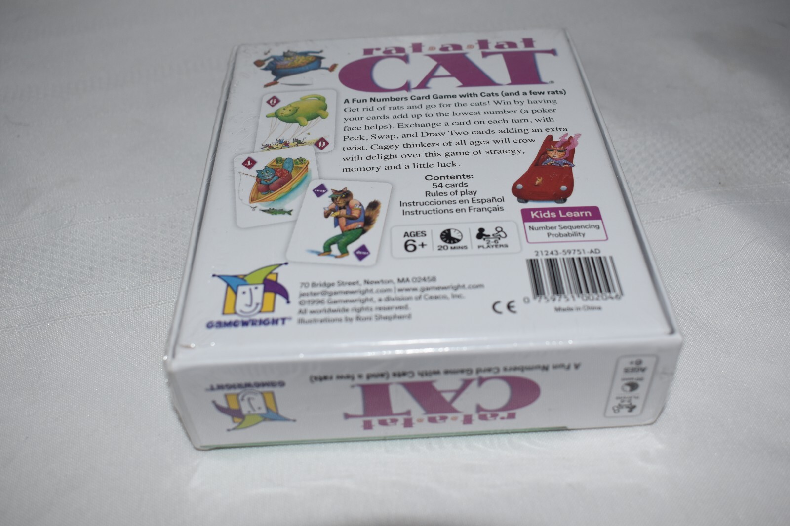 Rat aTat Cat Card Game Gamewright Ages 6+ 1996 Made in China | eBay