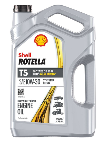 Shell Rotella 550045130 T5 10W30 Premium Synthetic Blend Heavy Duty ...