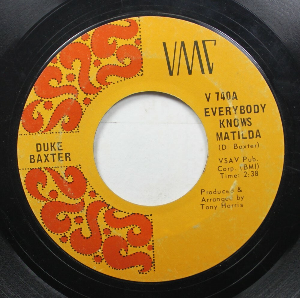 Hear! Northern Soul Crossover 45 Duke Baxter - Everybody Knows Matilda ...