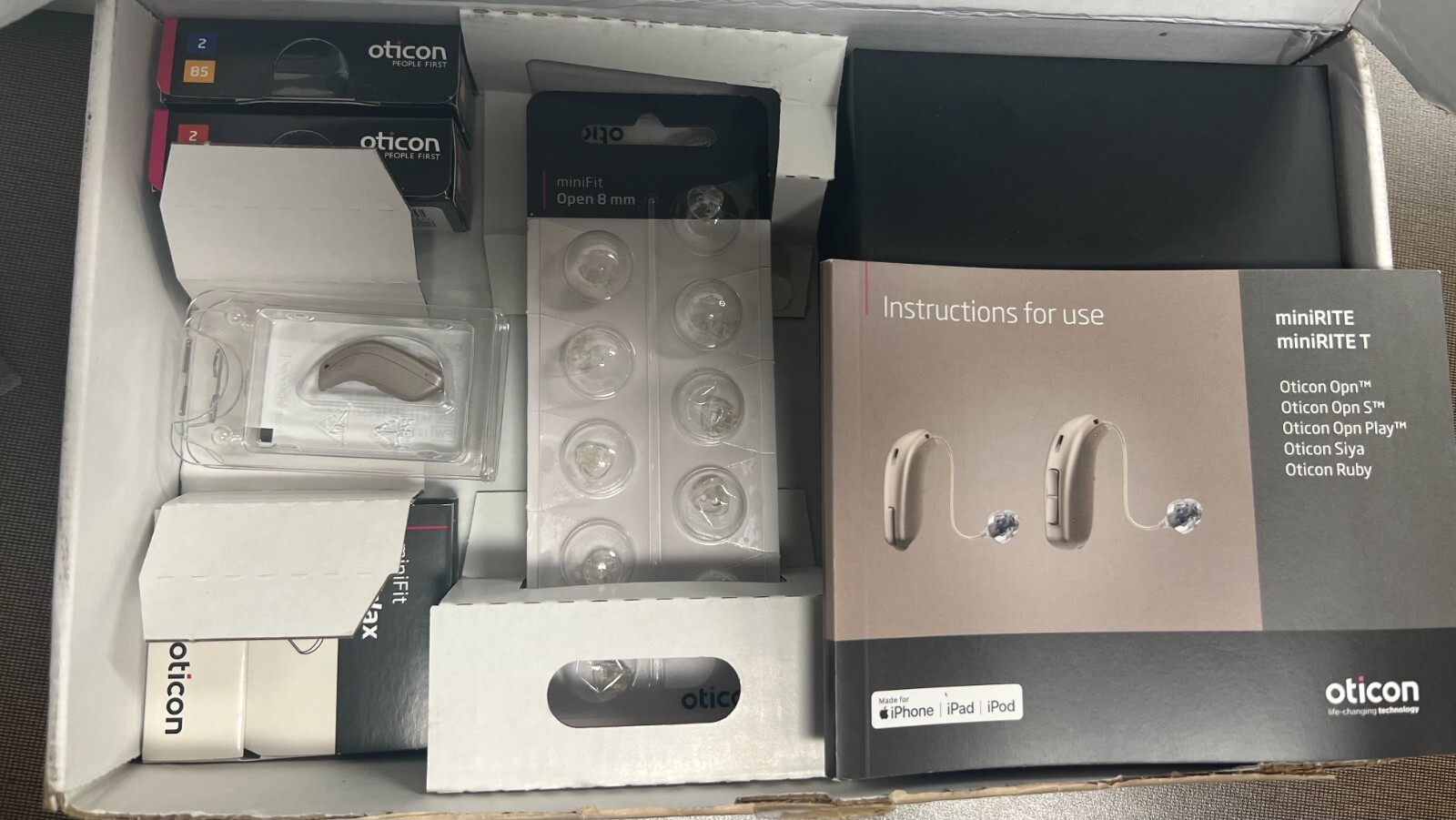 Brand New Oticon OPN S1 miniRITE 312 hearing aids | eBay