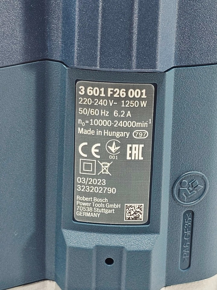 BOSCH GOF 1250 CE 3 601 F26 001 Professional Wood Working Router 220V ...