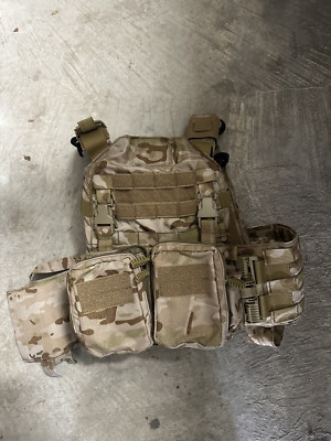 HRT Tactical Plate Carrier Multicam Arid HRAC - Maximus Placard- Back ...