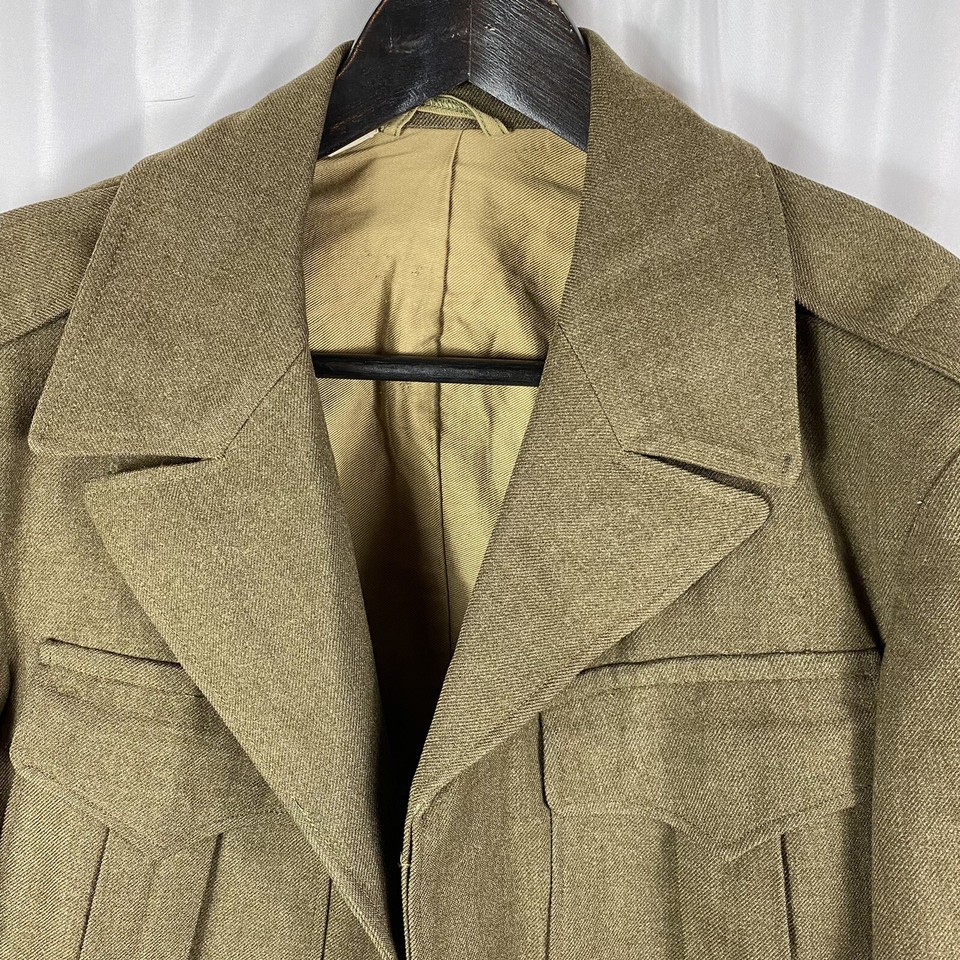 WWII US Army Ike Jacket 1945 Patched ETO | eBay