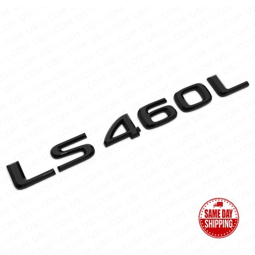 Lexus Rear Turnk Lid Gloss Black LS 460L Letter Logo Badge Emblem Car ...