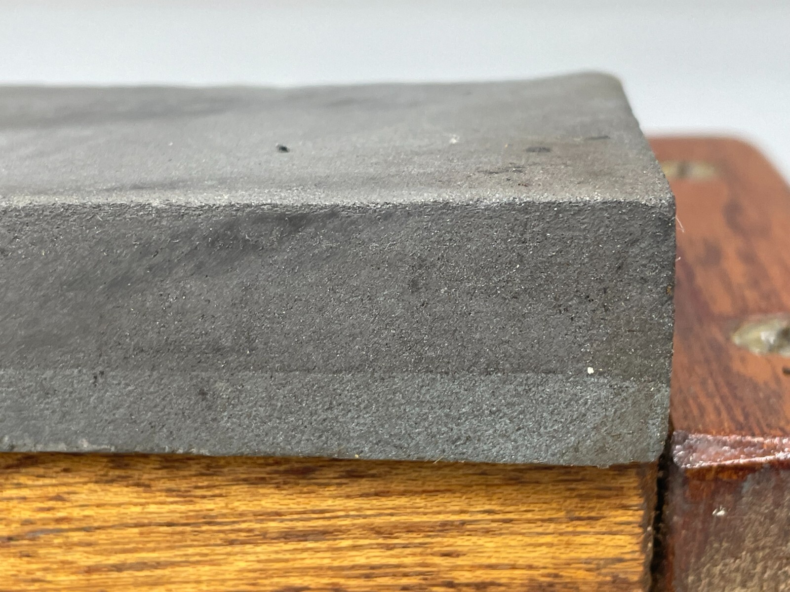 Vintage Combination Oilstone Sharpening Stone Wooden Box Honing Stone ...