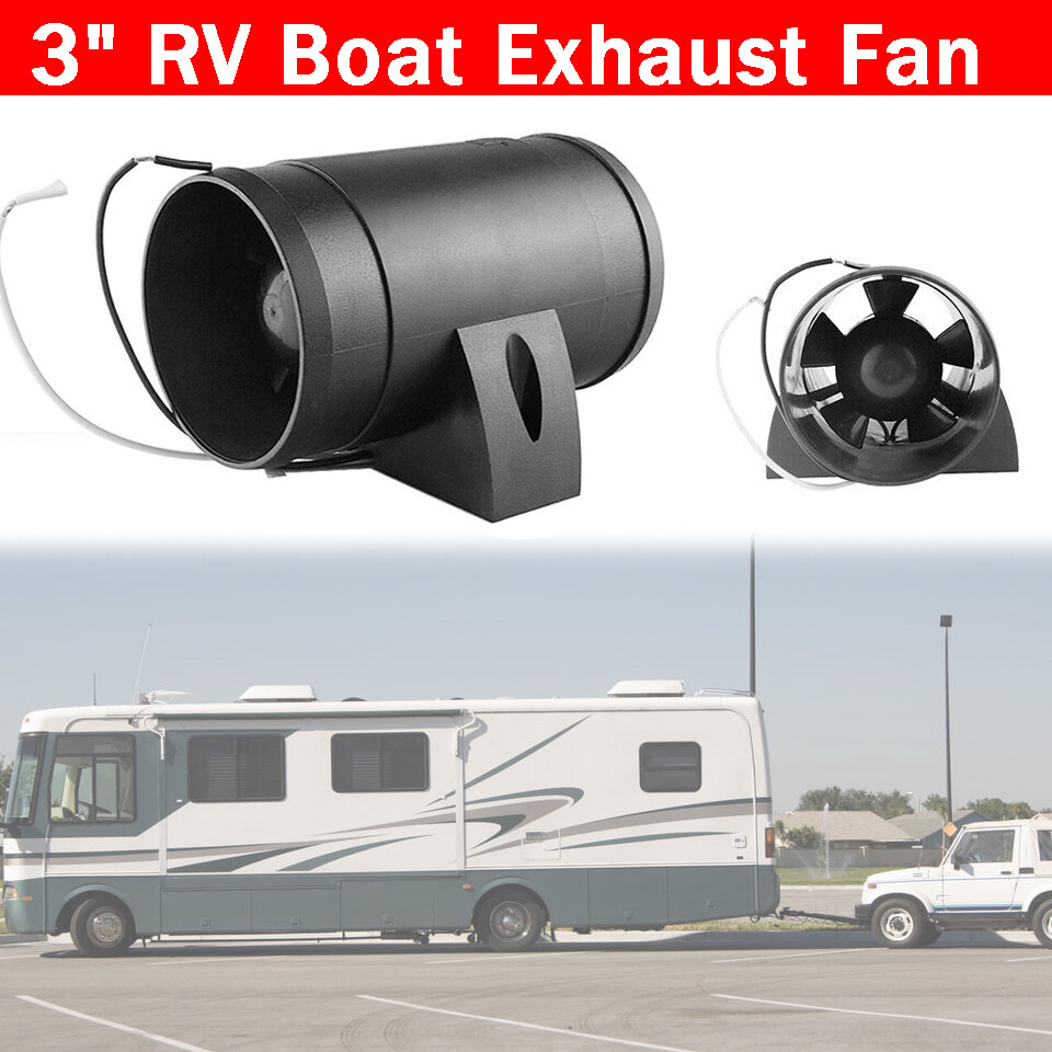 12V Exhaust Fan Extractor Duct Ventilation Fans Air Ventilator for Boat ...