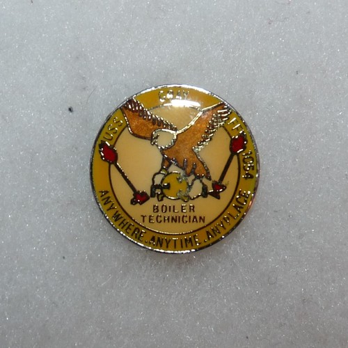 Vintage US Navy USS Gray FF-1054 Boiler Technician Cloisonne Lapel Pin ...