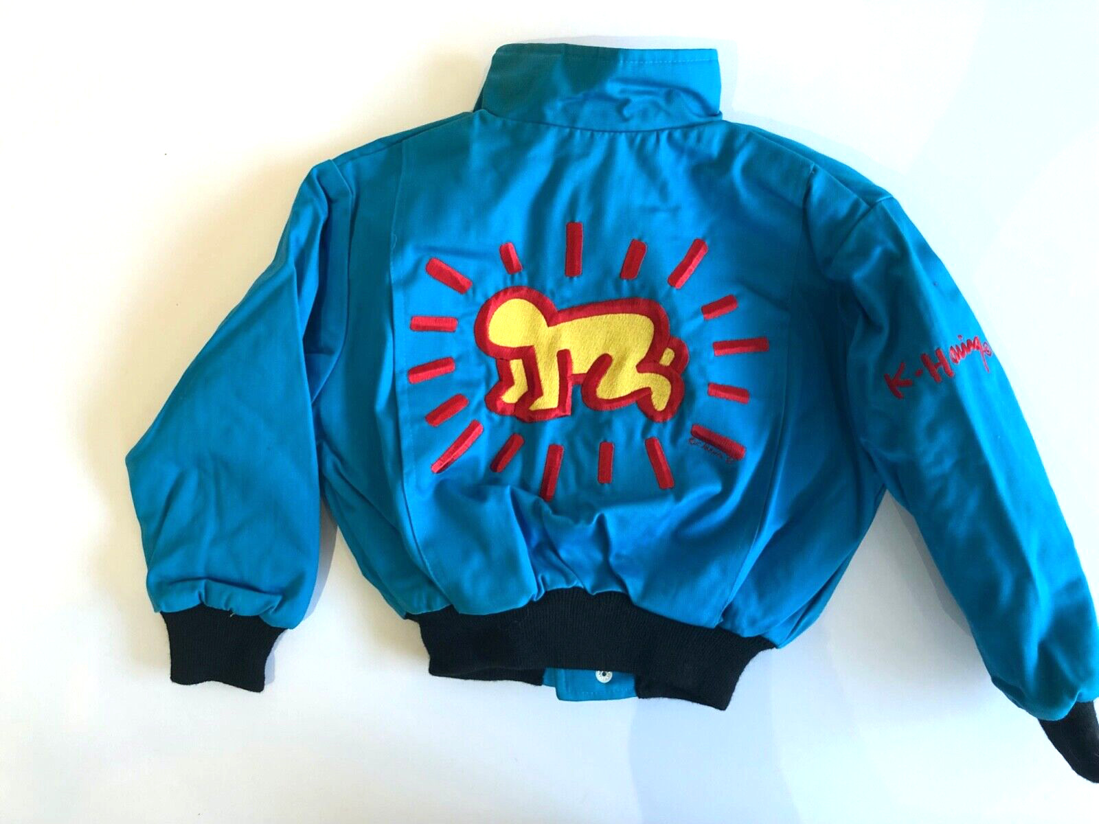 Vintage RARE Keith Haring POP SHOP Bomber Jacket Boys… - Gem
