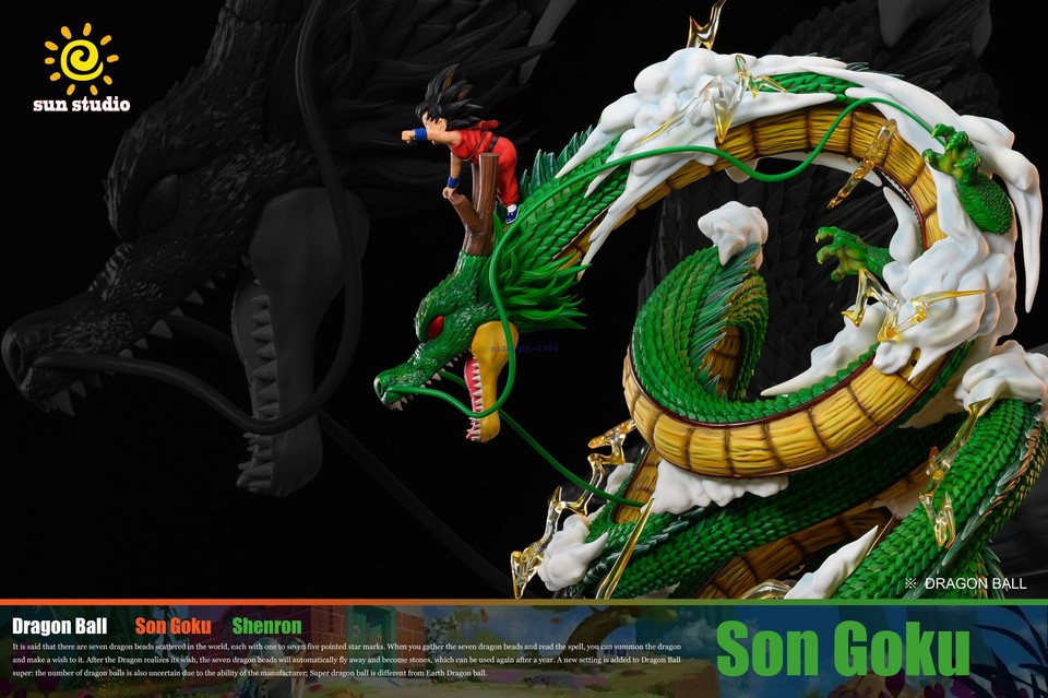 Sun Studio Dragon Ball Shenron Son Goku Resin Model Painted Statue In ...