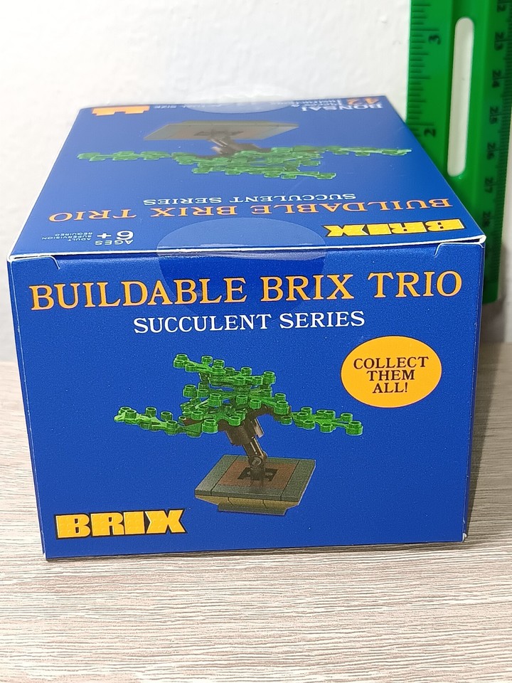 *FREE SHIP* BONSAI TREE Micro Brix Succulent Series Botanical Box Brick ...