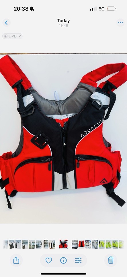 Aquarius MQ Pro PFD - XS Personal Flotation Device Red / Black NEW 29 ...