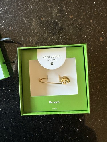 Kate Spade New York x Target Spade Safety Pin Brooch Gold New | eBay