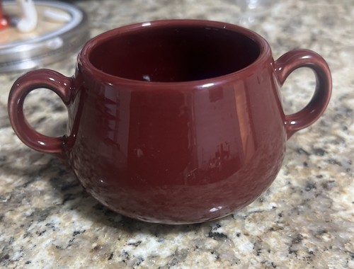 Fiestaware Claret Small Sugar Bowl Fiesta Retired Replacement | eBay