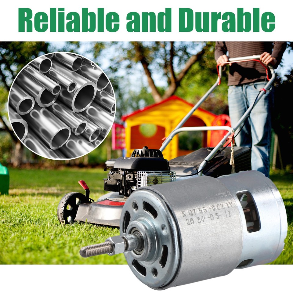 755 DC Motor for Trimmer 21V Grass Cutter Motor with Long Shaft for4388 ...
