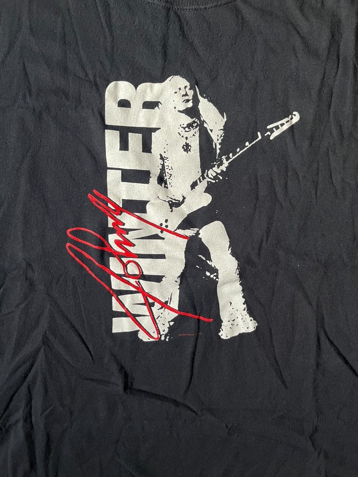 JOHNNY WINTER T-SHIRT (2XL) BLUES GUITAR LEGEND | eBay
