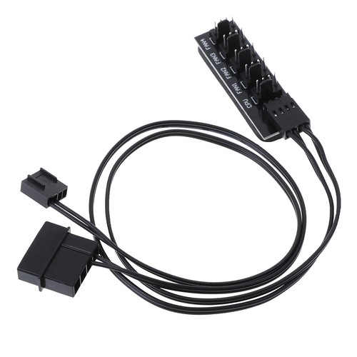 1 To 5 4Pin CPU cooler case fan Hub splitter adapter braided power ca G ...