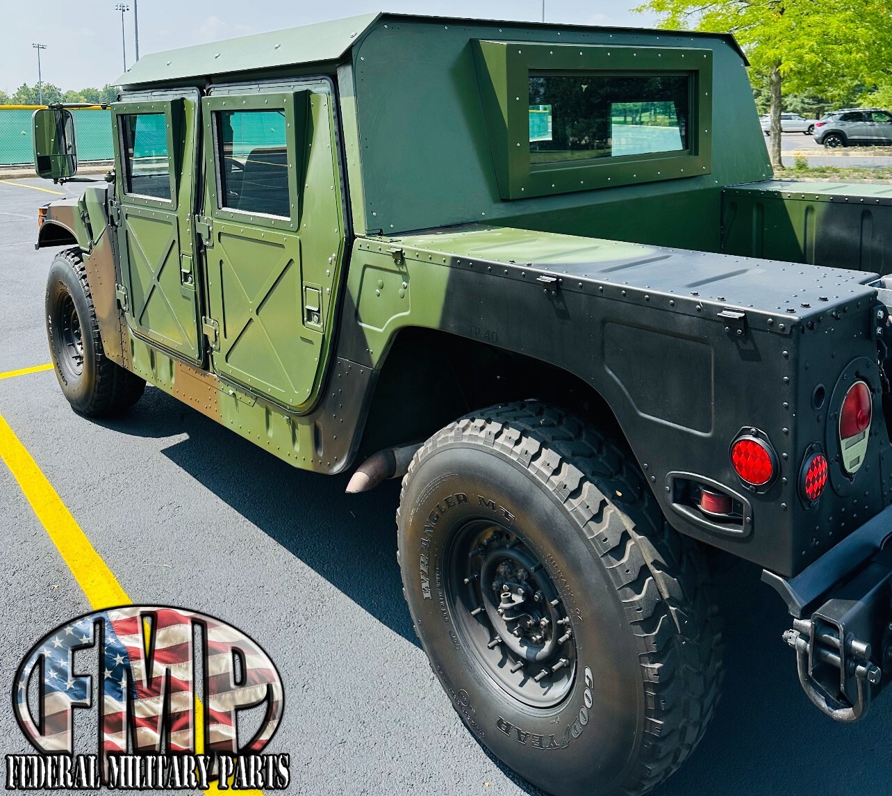 Military Truck Trailer Black & Red Reflector 2pk fits HUMVEE M101 M998 ...