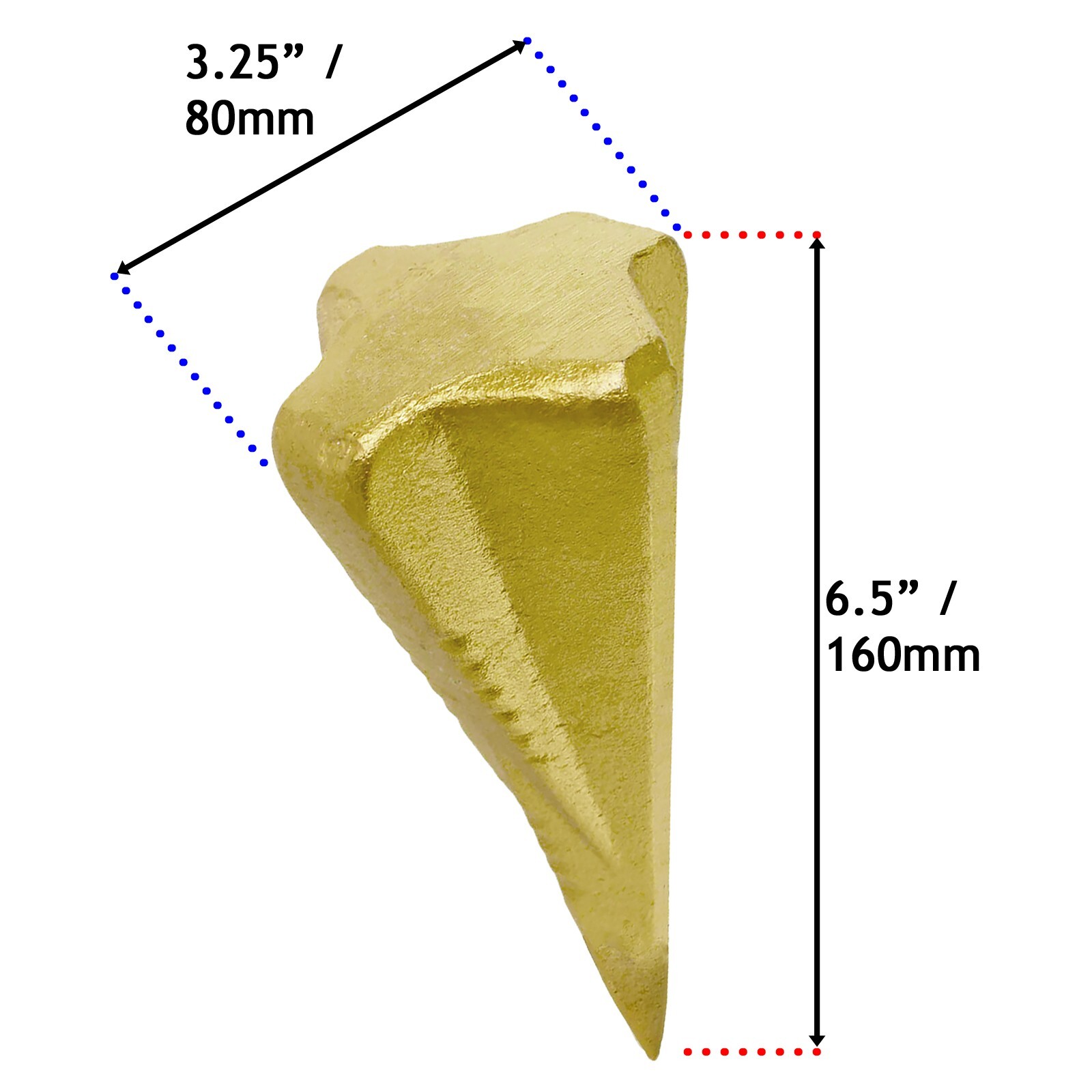 Log Splitter Wood Splitting Wedge Maul Grenade Fire Timber Spike Bomb ...