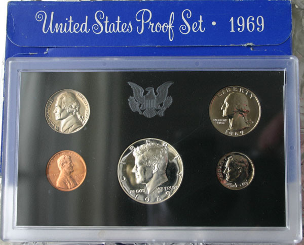 1969 Proof & Uncirculated Annual US Mint Coin Sets PDS 15 Coins 40% ...