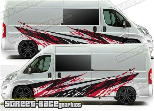 Motorhome Campervan 161 graphics stickers decal Fiat Ducato Citroen ...