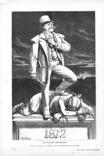 Ruffianism Triumphant (1872) - Political Cartoon - by Matt Morgan ...