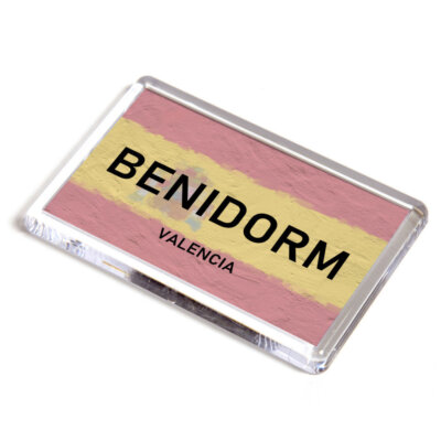 FRIDGE MAGNET - Benidorm - Valencia - Spain Flag | eBay UK