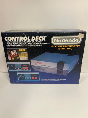 NES Nintendo Control Deck Console Super Mario Bros Bundle Original Box ...