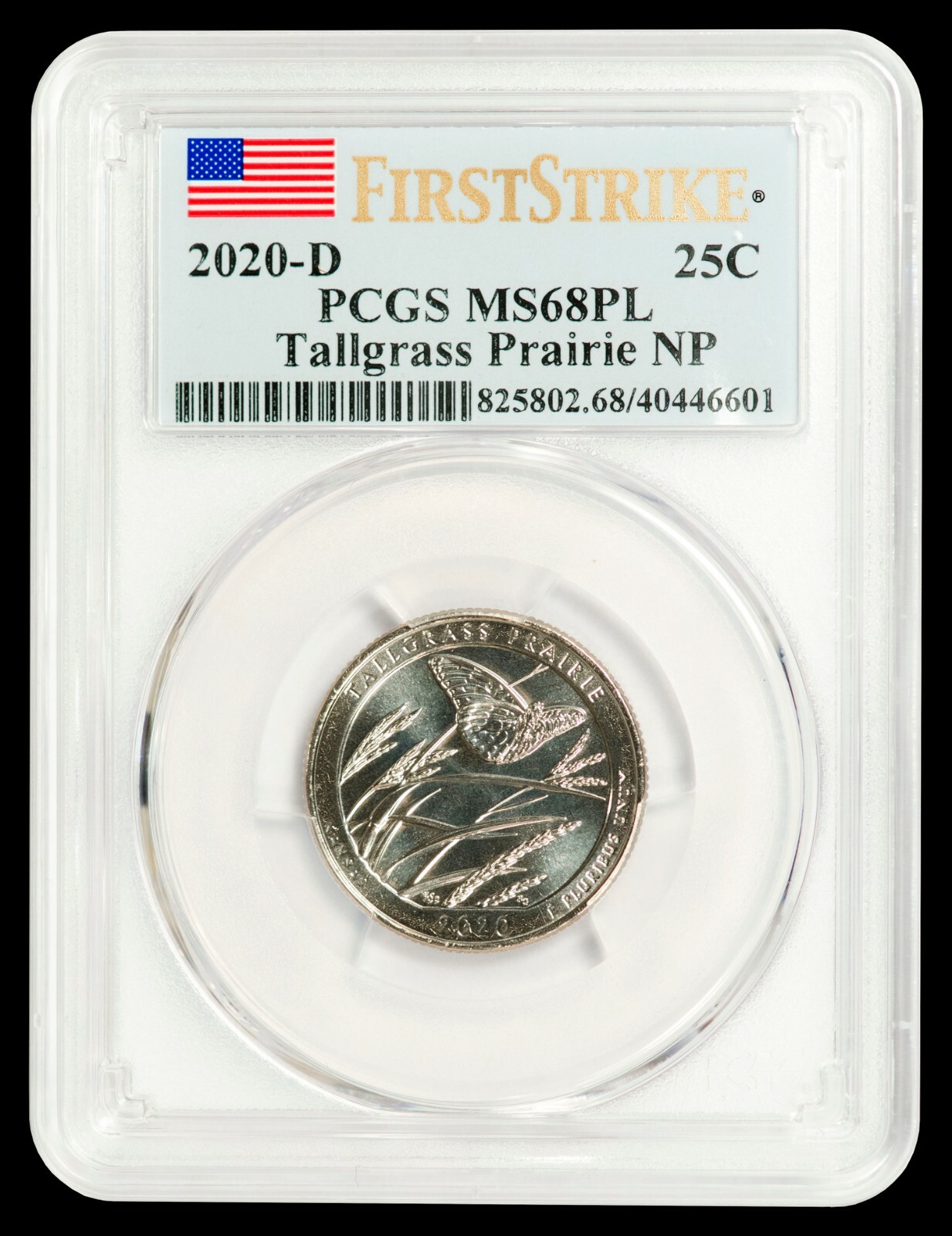 2020-D Tallgrass Prairie National Park Quarter PCGS MS68PL FIRST STRIKE ...