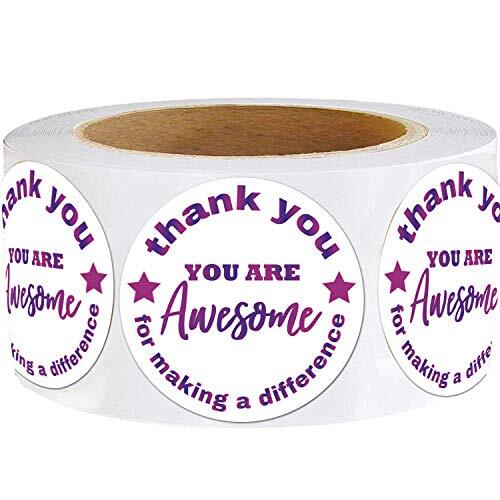 You are Awesome Stickers 2 Inch Kudos Appreciation Stickers,You Rock ...