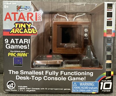 NEW! World's Smallest Atari 2600 Tiny Arcade Includes 10 Games Fully ...