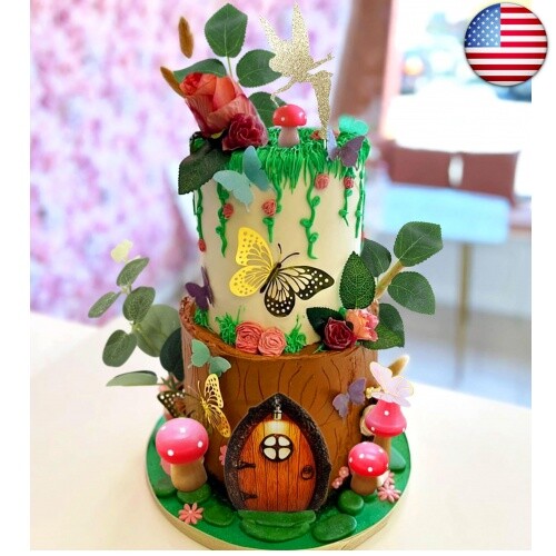 JeVenis Red Mushroom House Cake Decoration Mushroom Cake Decoration ...