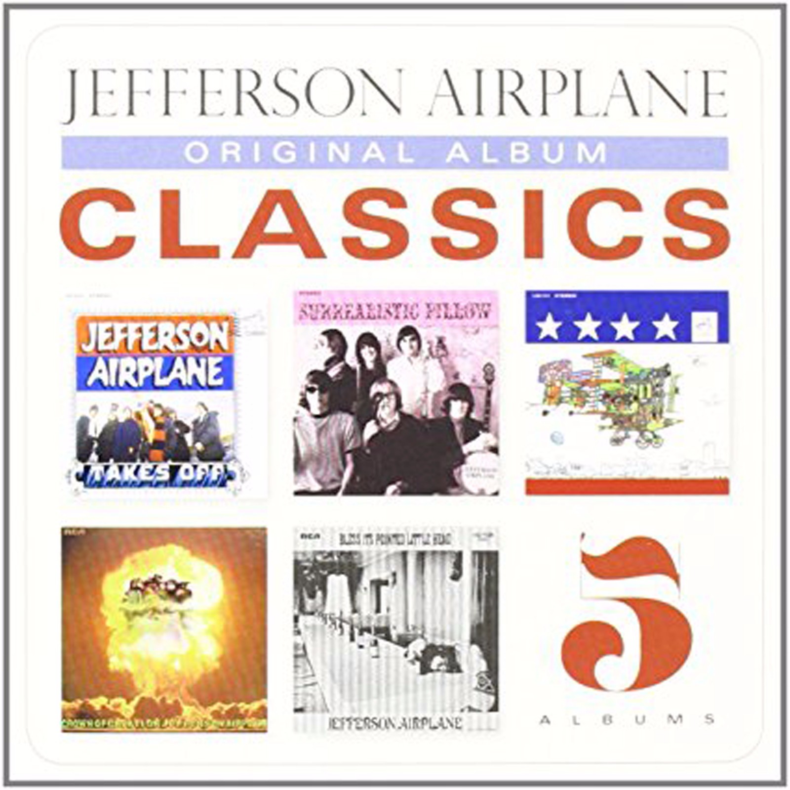 JEFFERSON AIRPLANE - Original Album Classics - 5 CD Box Set - Factory ...