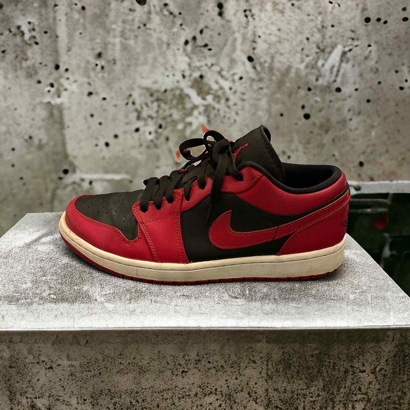 RARE Red and Black Nike Jordan 1 Low Reverse Bred Siz… - Gem