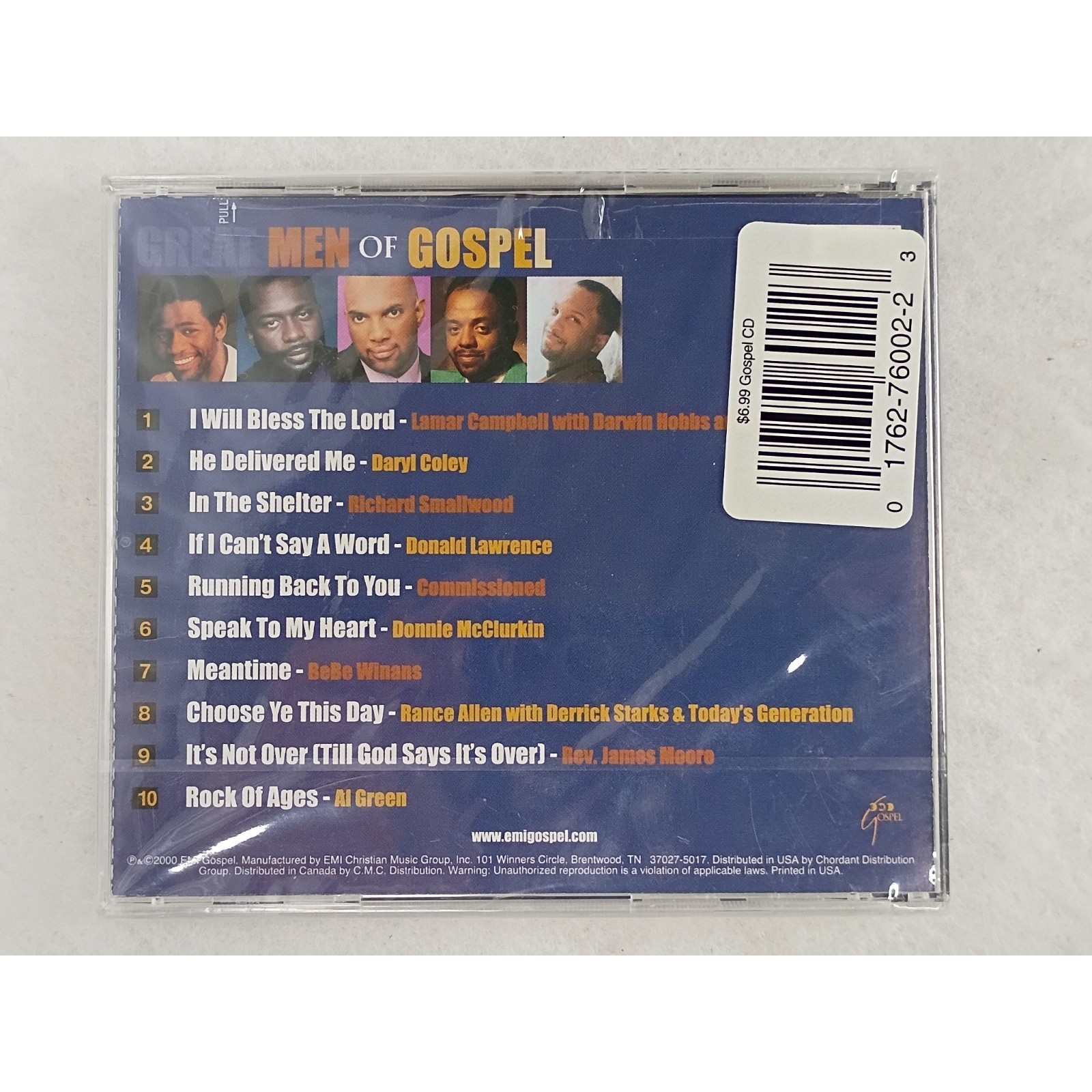 Great Men of Gospel [Chordant] by Various Artists (CD, Jan-2000, EMI ...