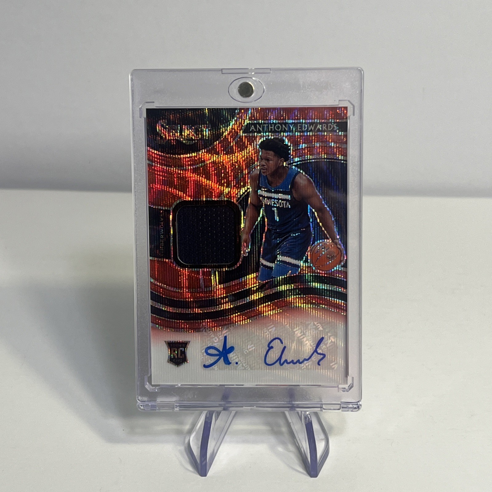 Anthony Edwards #RJA-EDW Select Rookie/Auto/Patch