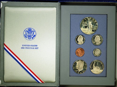 1986 PRESTIGE Proof Set. U.S. Mint Made. Complete & Original. With Box ...