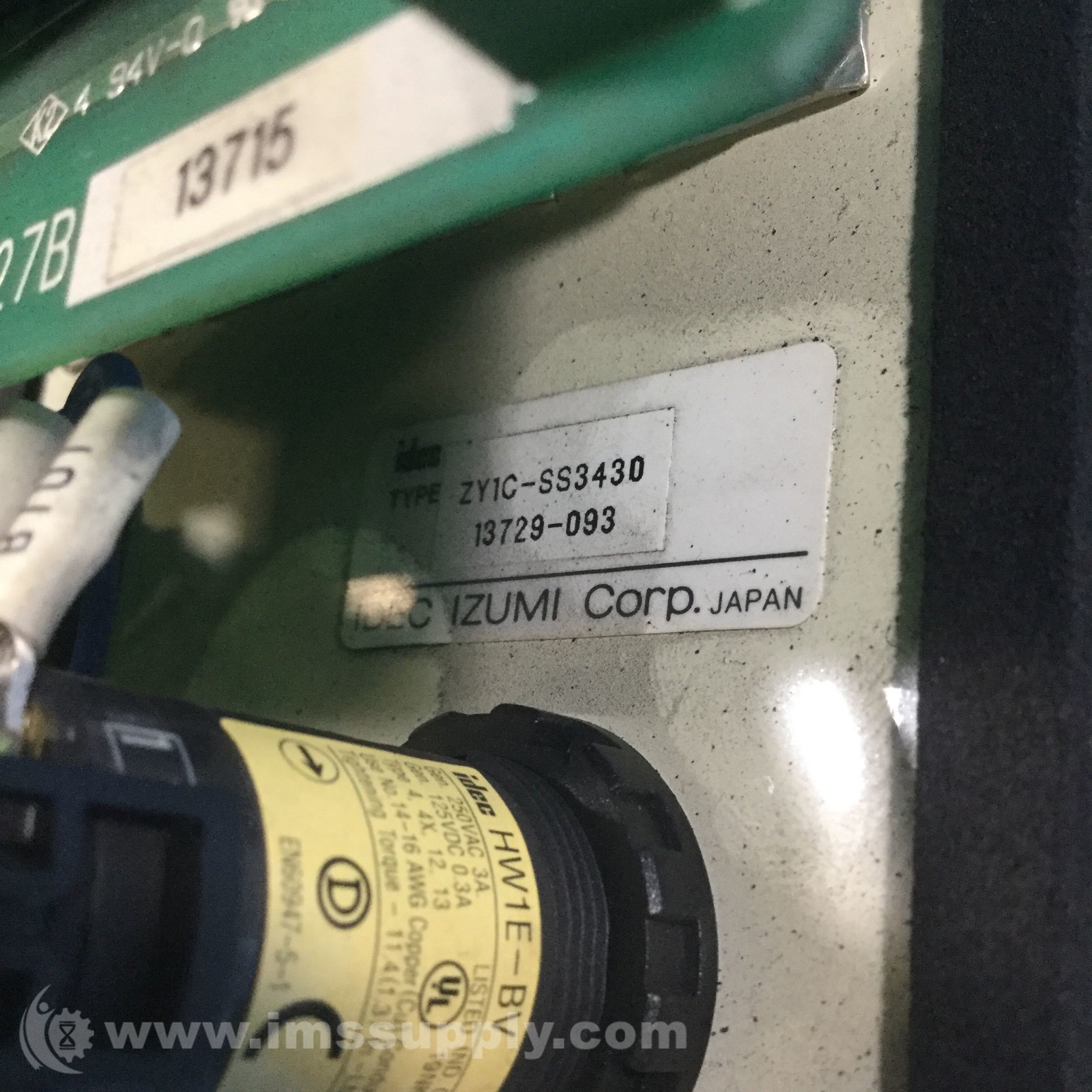 Idec ZY1C-SS3430-13729-093 Panel Switch USIP for sale online | eBay