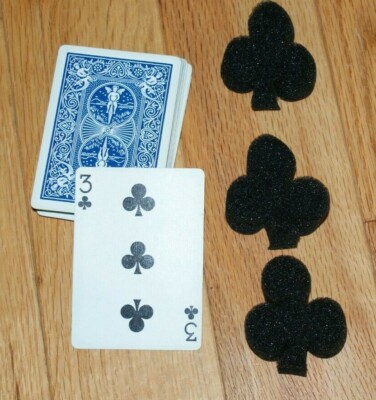 Sponge Pips --set of the three matching suits (CLUBS) -- 3C revelation ...