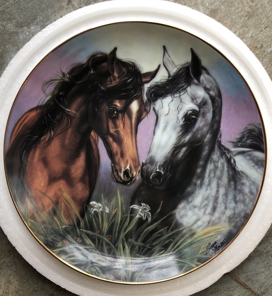 Danbury Mint 1993 “love Conquers All" Collector Horses Plate Susie ...