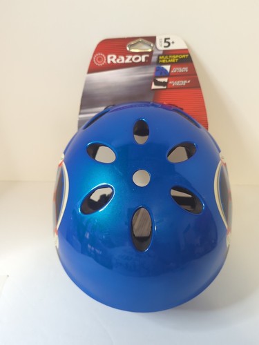 Razor Blue Flame Multisport Bike Helmet 5 years+ Cooling Air Vents ...