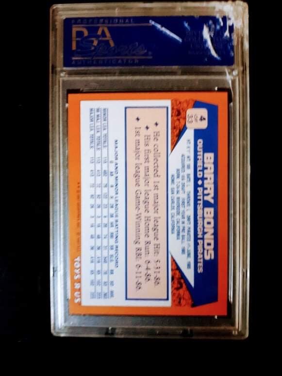 1987 Topps Toys R Us Rookies Box Set Barry Bonds Rookie RC #4 PSA 9 | eBay